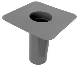 Flachdach-Unterteil | Hart-PVC | DN 70 | 4171.2